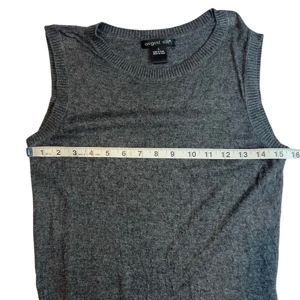 august silk | Jackets & Coats | August Silk Sweater Vest Womens Large ...